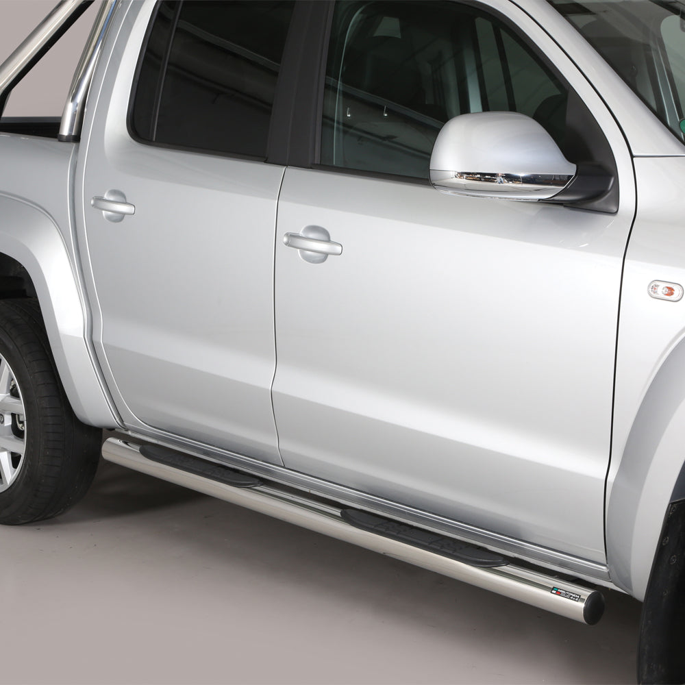 VW Amarok 2010-2020 Stainless Steel Round Side Steps – 4x4 Bitz