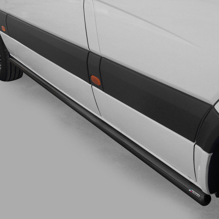 VW Crafter 2012-2017 SWB Misutonida Black Coated Side Bars – 4x4 Bitz