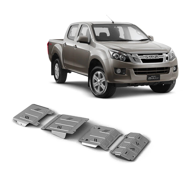 Isuzu D-Max 2012-2016 4mm Alloy Underbody Protection Kit – 4x4 Bitz