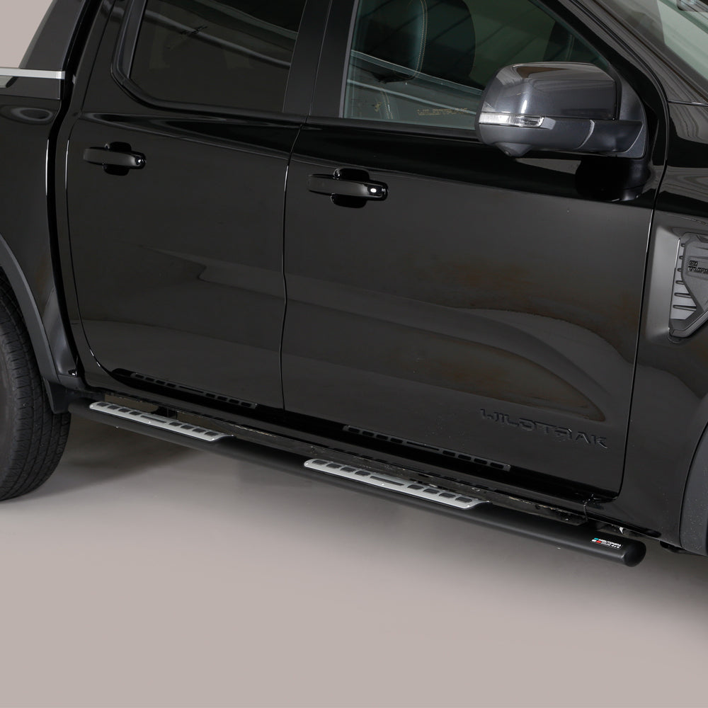 Ford Ranger 2012-2022 Misutonida Stainless Steel Side Bars - Black ...