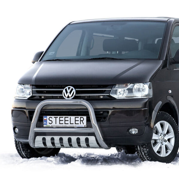 VW Transporter T5 & T5.1 2003-2015 Polished Front A-Bar with Axle Plat ...